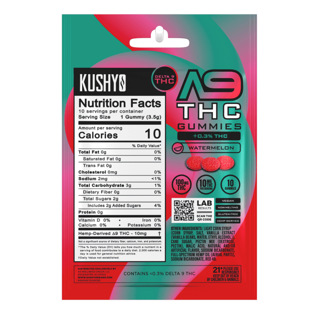 Delta-9 THC Gummies - Multiple Flavors - Kushy Dreams